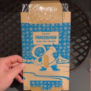 1940's Eskimo Frostofold Freezer Box Frozen Food Canning Fruit Old ...