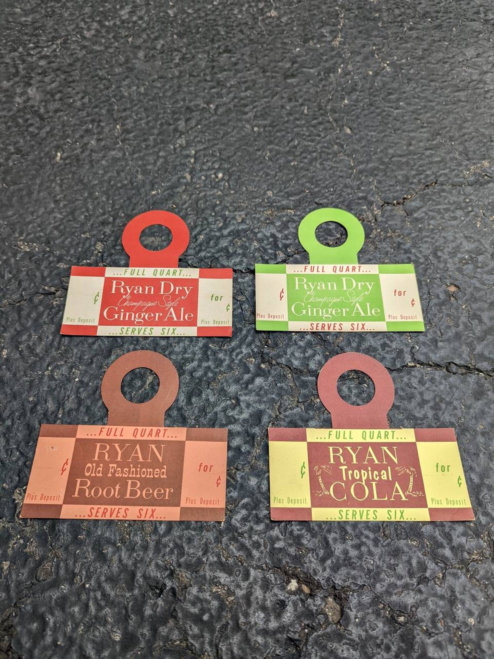 Original 1960's Ryan Beverages Soda Bottle Topper NOS - Etsy