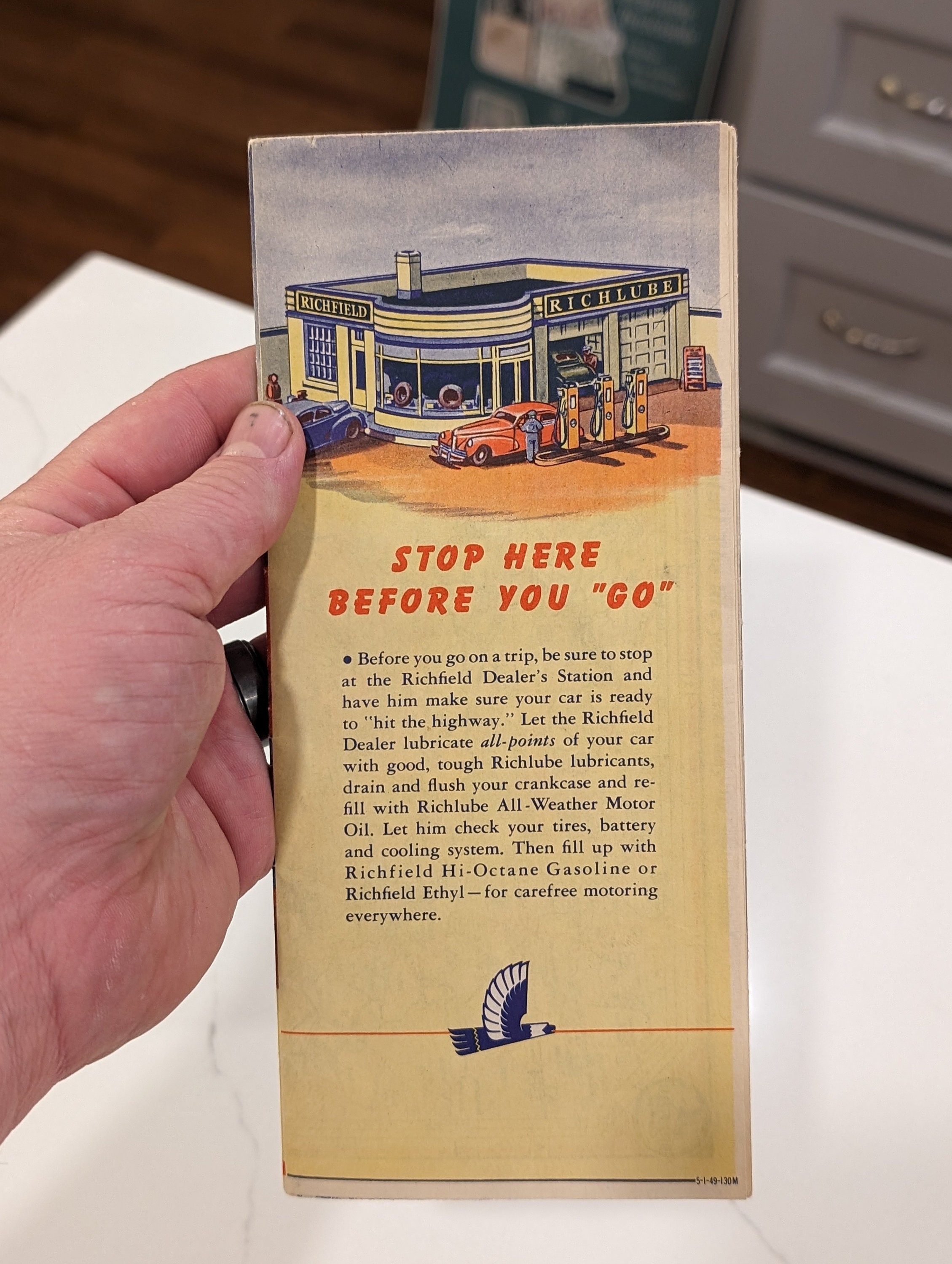 1940's Richfield Oil Company Road Map of North Carolina/south Carolina ...