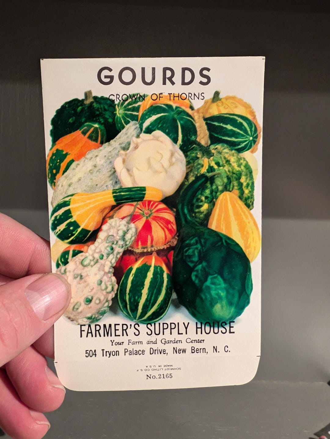 1960s Old & Original Gourd Seed Packets - Farmers Supply House of New ...