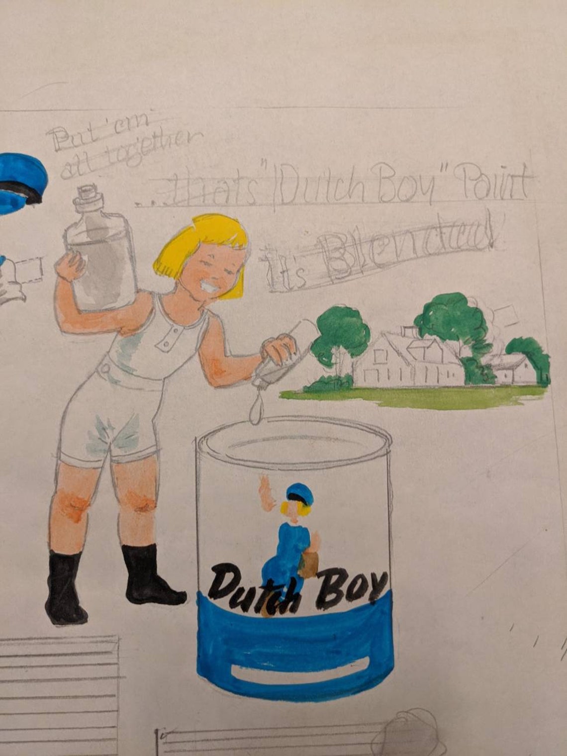 1940's Vintage Original Dutch Boy Paint blended | Etsy