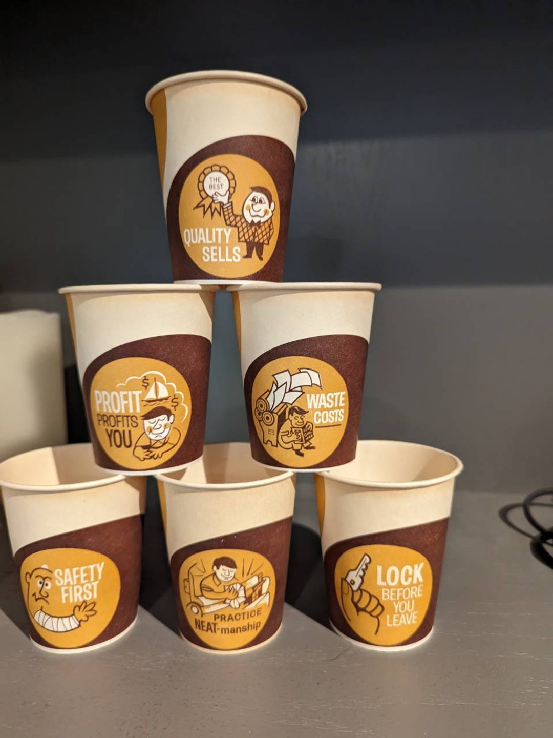 NOS 1960s Factory Safety Message Dixie Cups - Choice or Set - Etsy