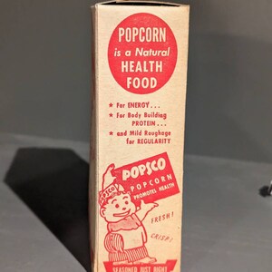 1940s Popsco Pop Corn Box- Old - Original - Popcorn Poppers Supply Co ...