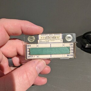 Old and Original 1960's Gulf Oil Spot Check Motor Oil Change Tag ...