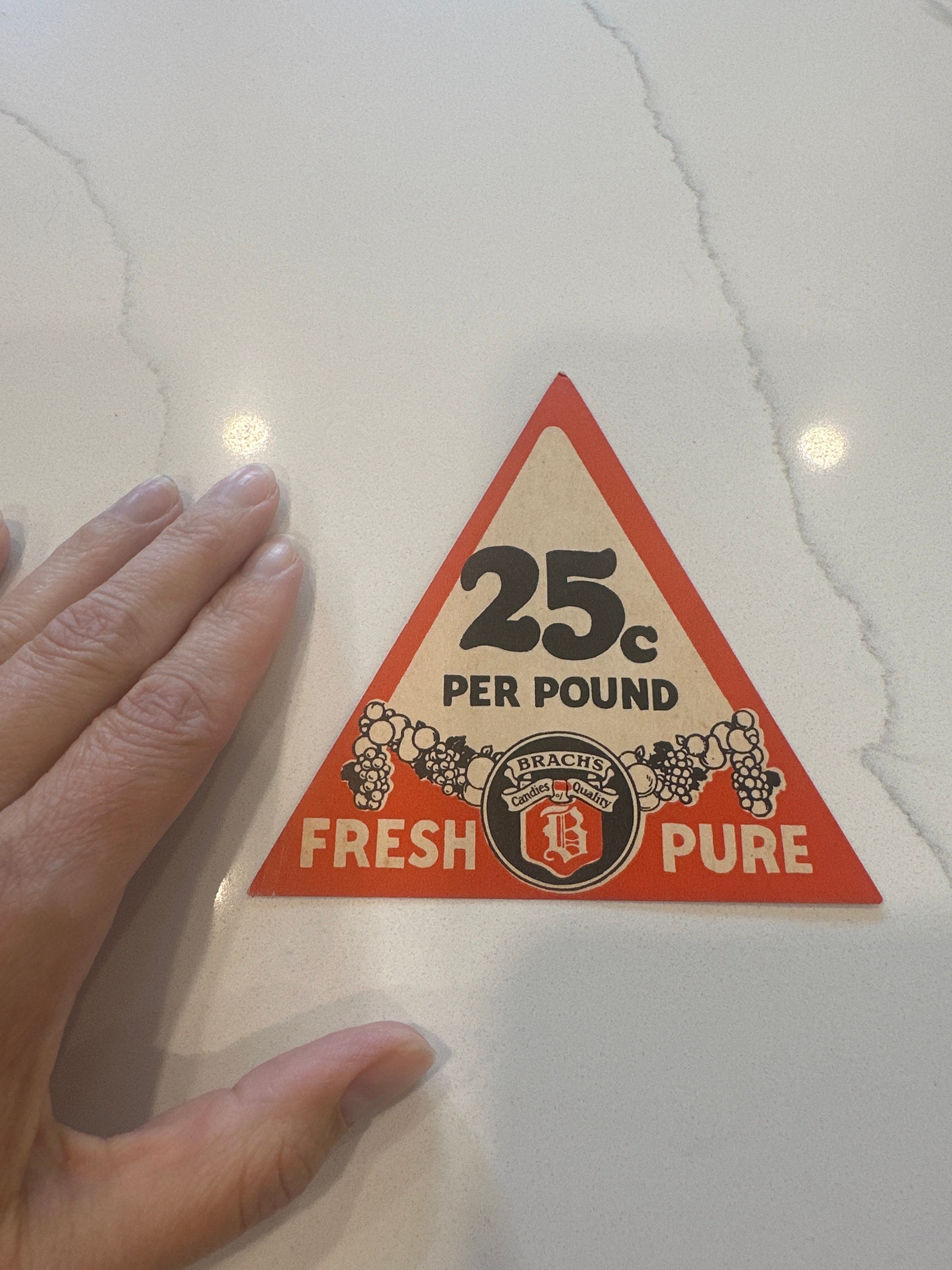 1930s-1940s Brach's Candy Candies Price Signs Price Tags Original ...