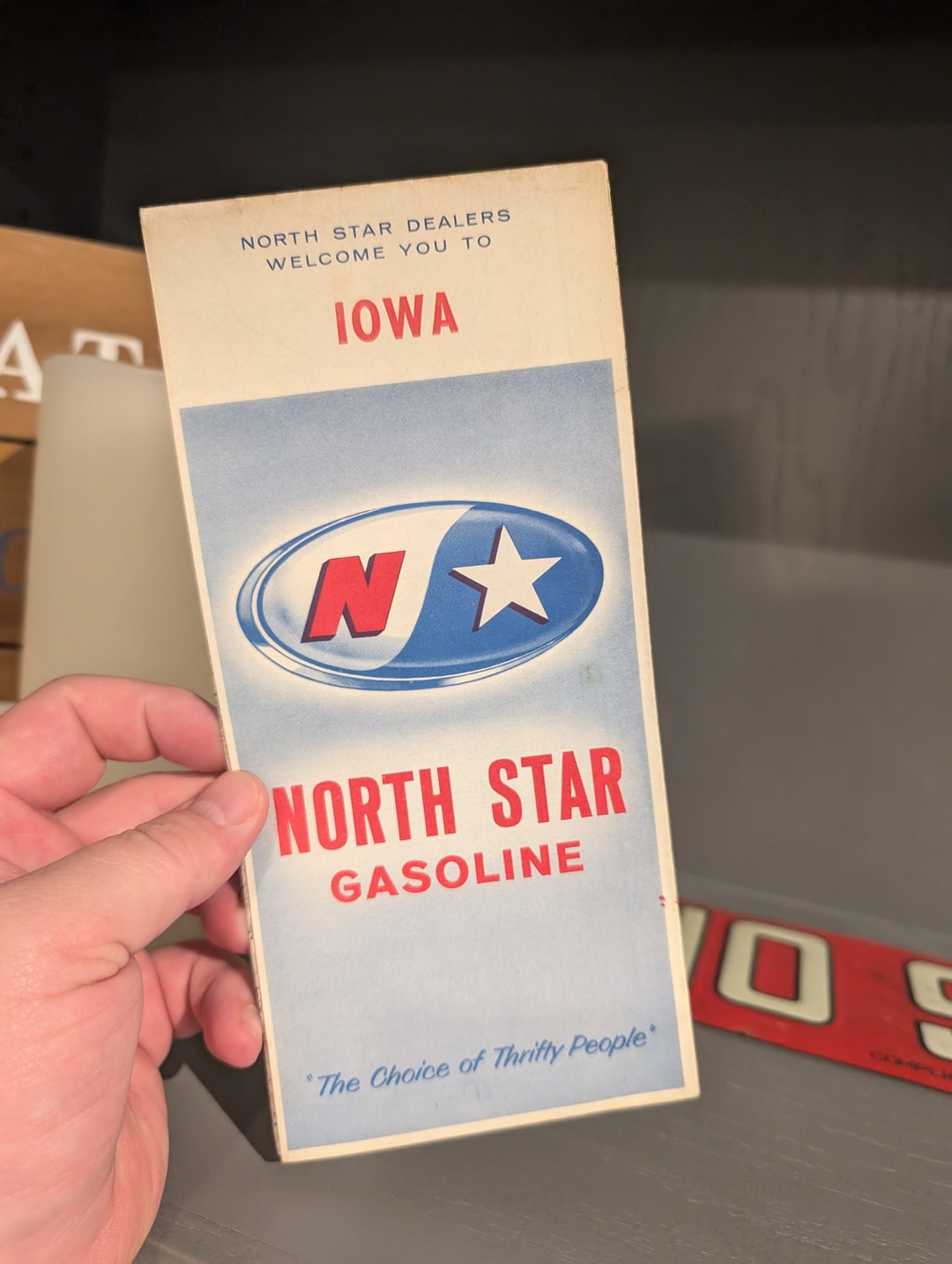 1960's 1965 North Star Oil Company - Oskey Brothers Road Map of Iowa ...