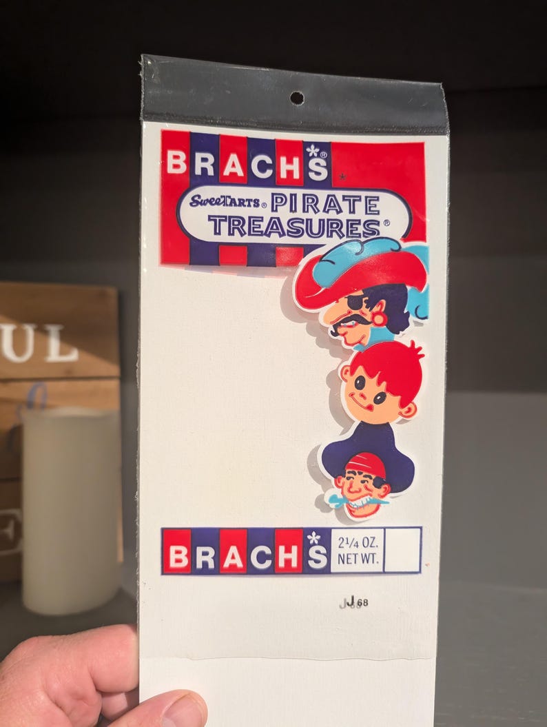 1960s Brach's Candy Pirate Treasures NOS Plastic Bags - Old & Original ...