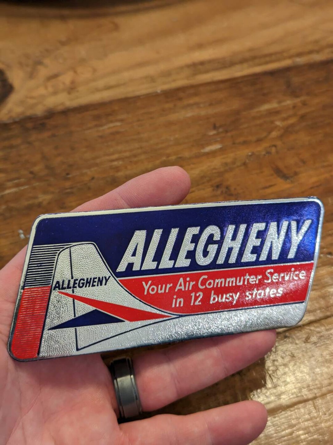 1950's Allegheny Commuter Service American Airlines Gummed Label ...