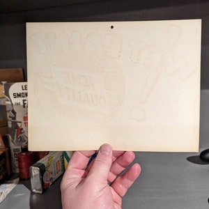 Original 1939 Acme Quality Paint Wet Paint Cardboard Sign - Vintage ...