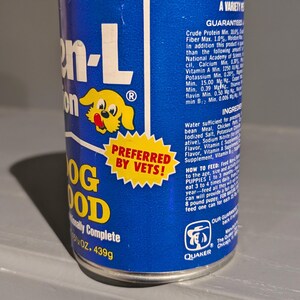 1980s Ken-l Ration Stew Dog Food Can Label on Can Quaker Oats Chicago ...