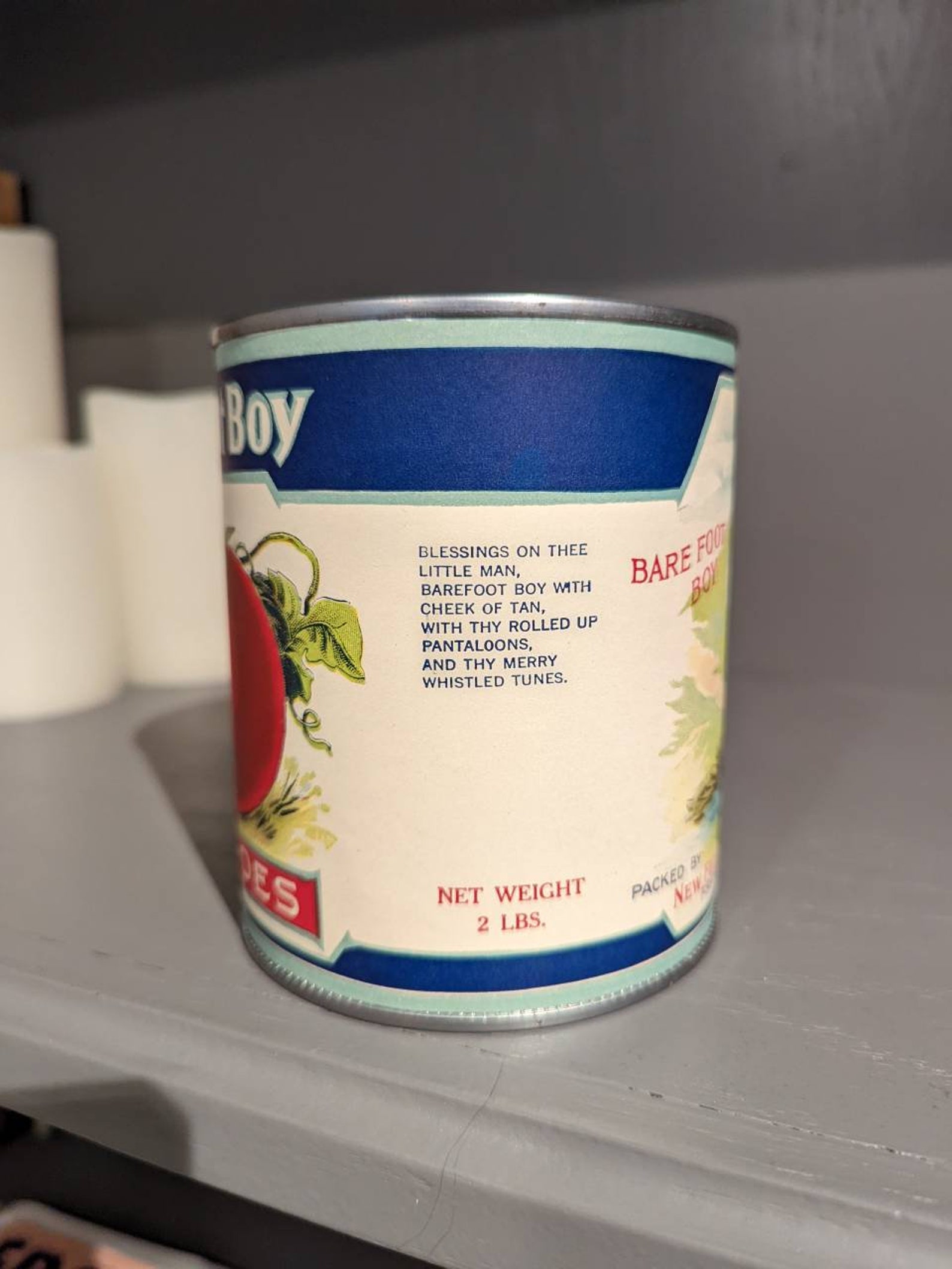 1920's Bare Foot Brand Tomatoes Can Label on Can Original | Etsy