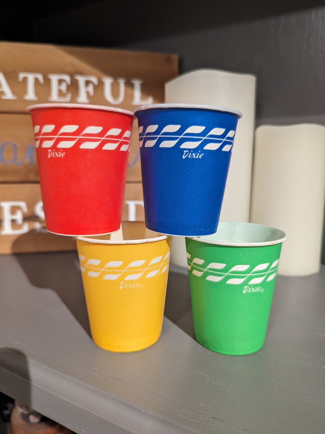 NOS 1969 Retro Dixie Waxed Paper Cup - Old & Original Ice Cream Soda ...