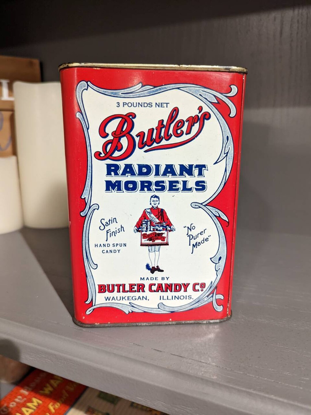 1920's Butlers Radiant Morsels Hard Candies Candy Can - Old Original ...