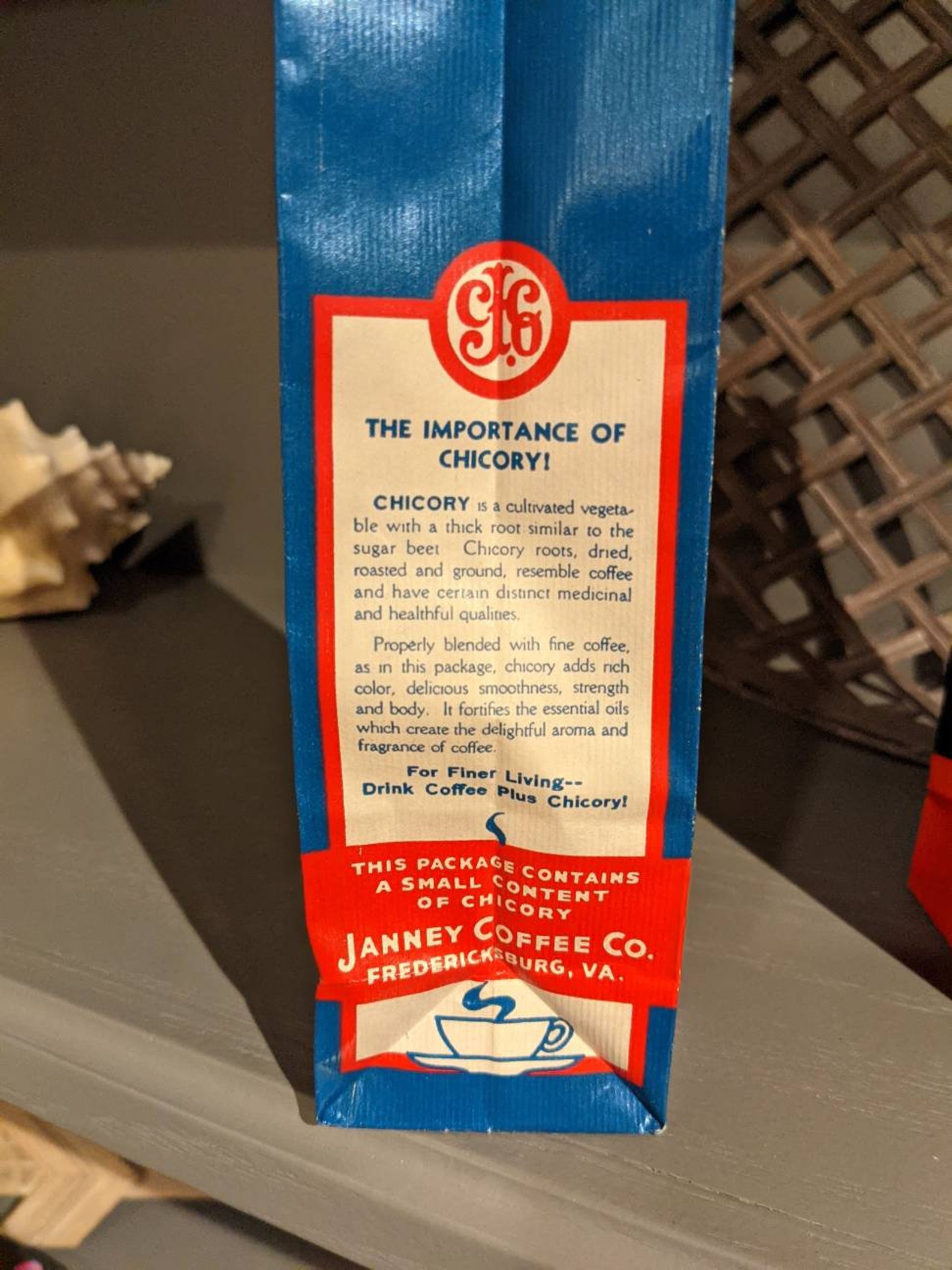 Vintage NOS 1930s 1940's Rising Sun Coffee With Chicory - Old ...