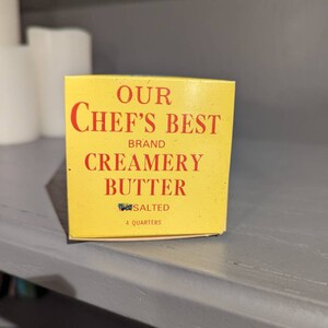 1960's/70's Chef's Best Butter Box - Old & Original Kitchen Country ...