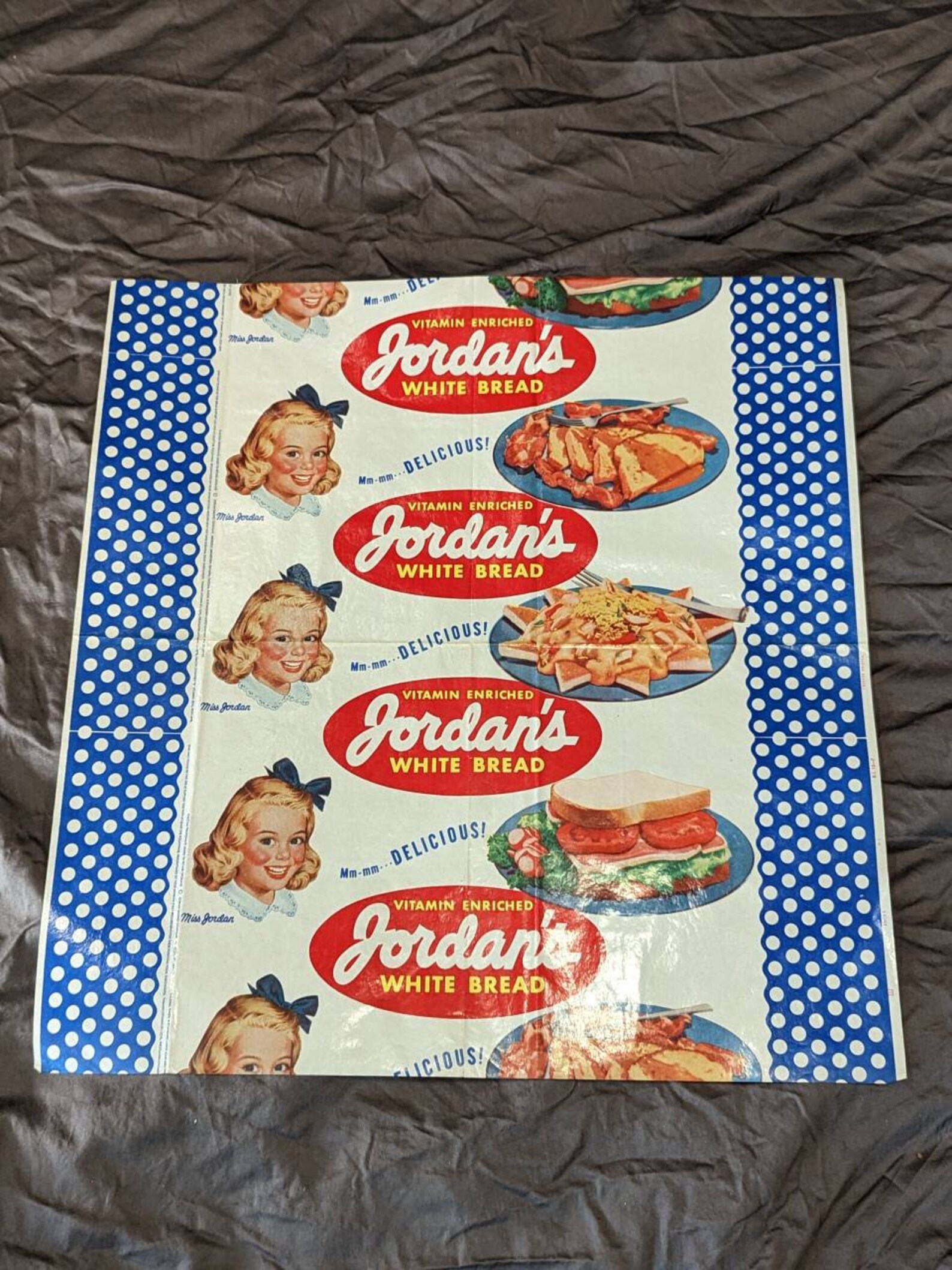 1940's-60's Vintage Bread Wrappers- Display Loaf - Bakery - Old ...