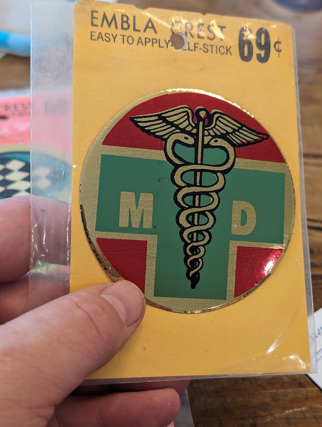 NOS 1960s 70s MD Medical Doctor Decal - Old & Original Sticker Vintage ...
