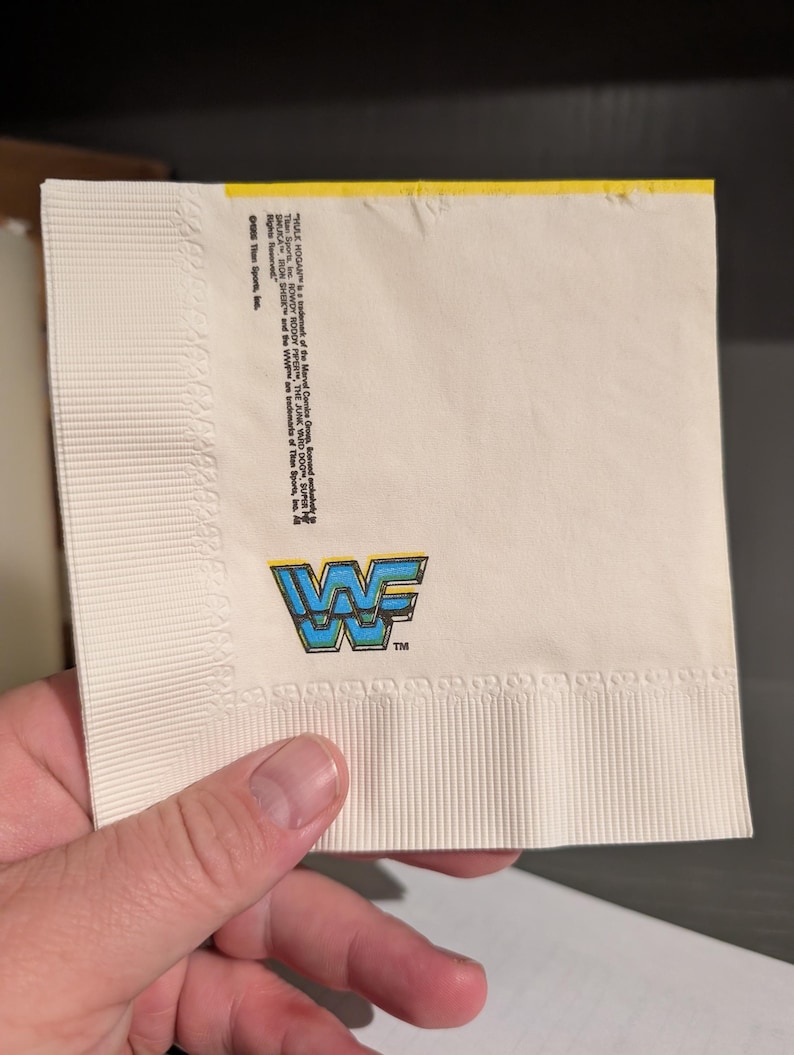 NOS 1985 WWF Happy Birthday Plate Themed Birthday Paper Plate Original ...