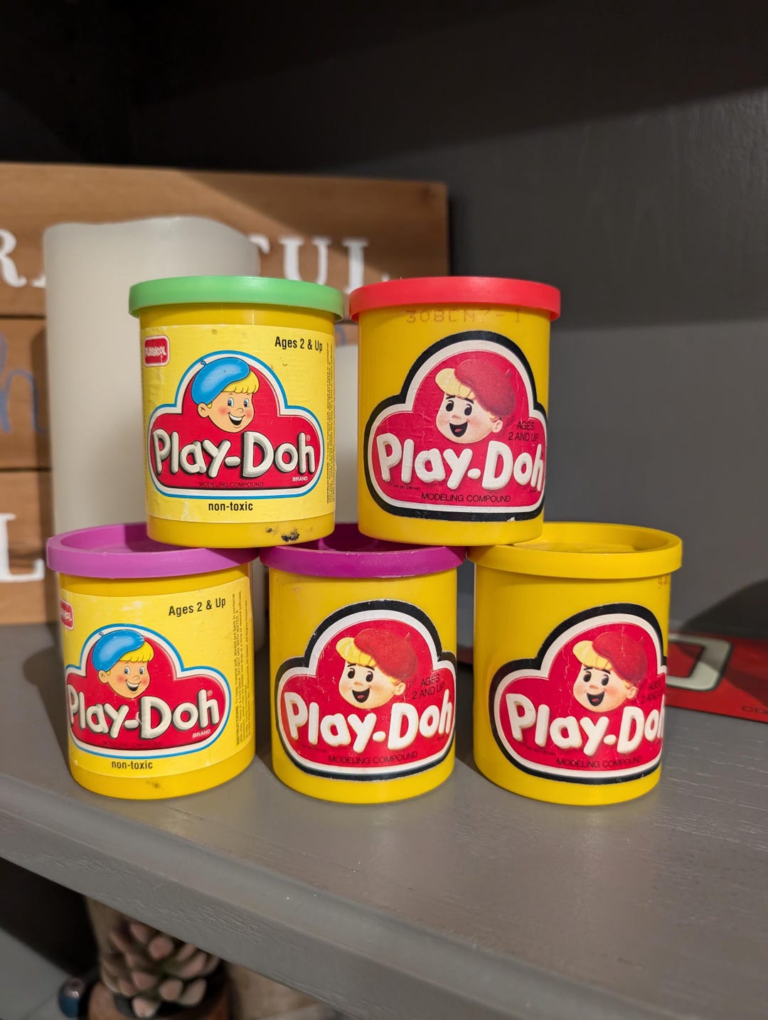 Old & Original 1980s Kenner Play Doh Plastic Container - EMPTY - Choice ...