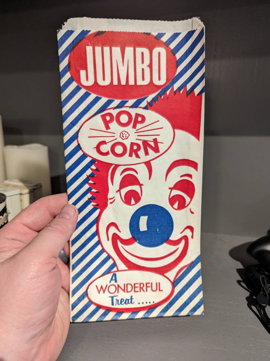 Old Unused Jumbo Pop Corn Clown Circus Pop Corn Bag - Old - Original - Etsy