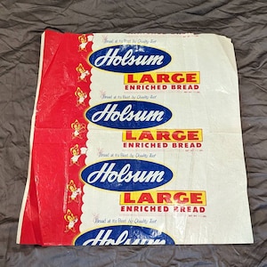 1940's-60's Vintage Bread Wrappers- Display Loaf - Bakery - Old ...