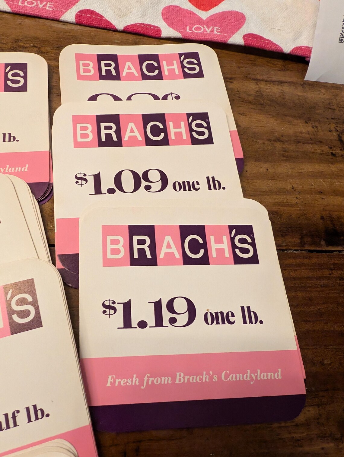 1970s Brach's Candyland Candy Candies Price Signs Price Tags Original ...