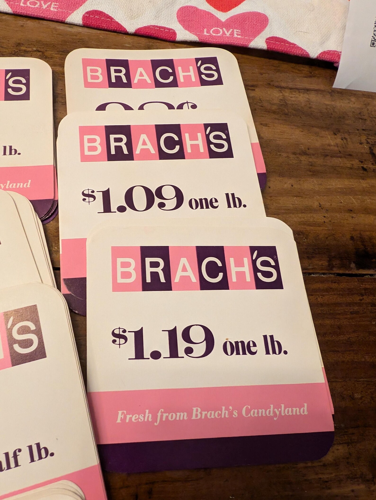 1970s Brach's Candyland Candy Candies Price Signs Price Tags Original ...