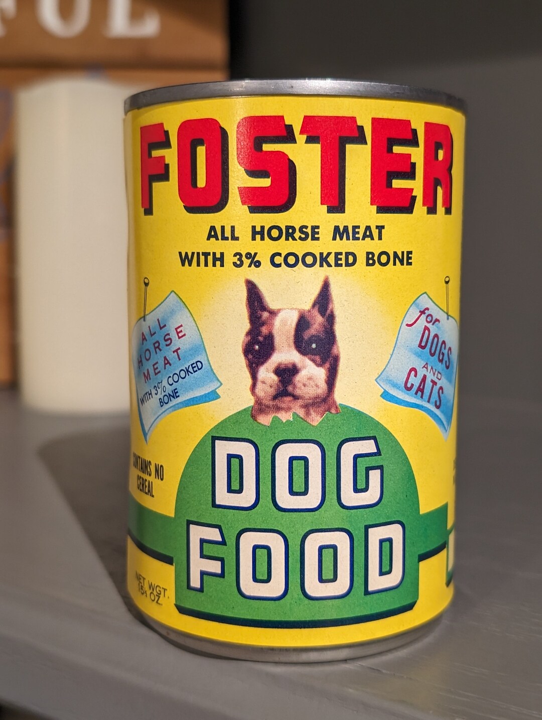 1940s Foster Dog Food Can Label on Can Foster Canning of Ohio - Vintage ...