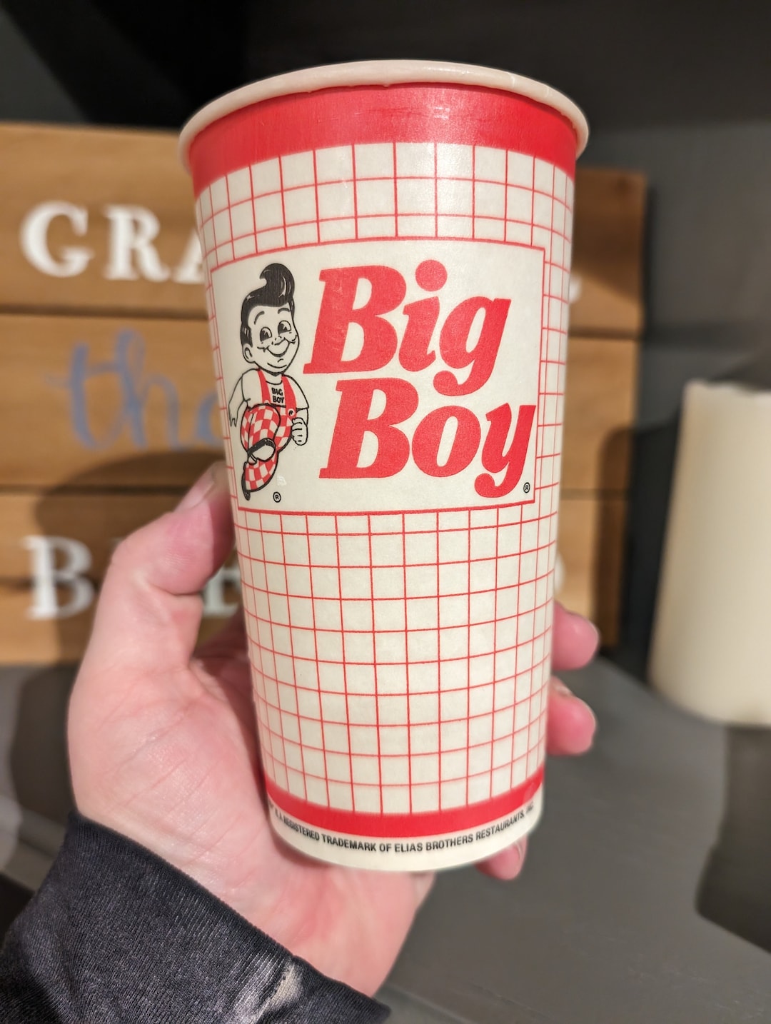 NOS 90's? Elias Big Boy Soda Drink Cup Old & Original Vintage Waxed Cup ...