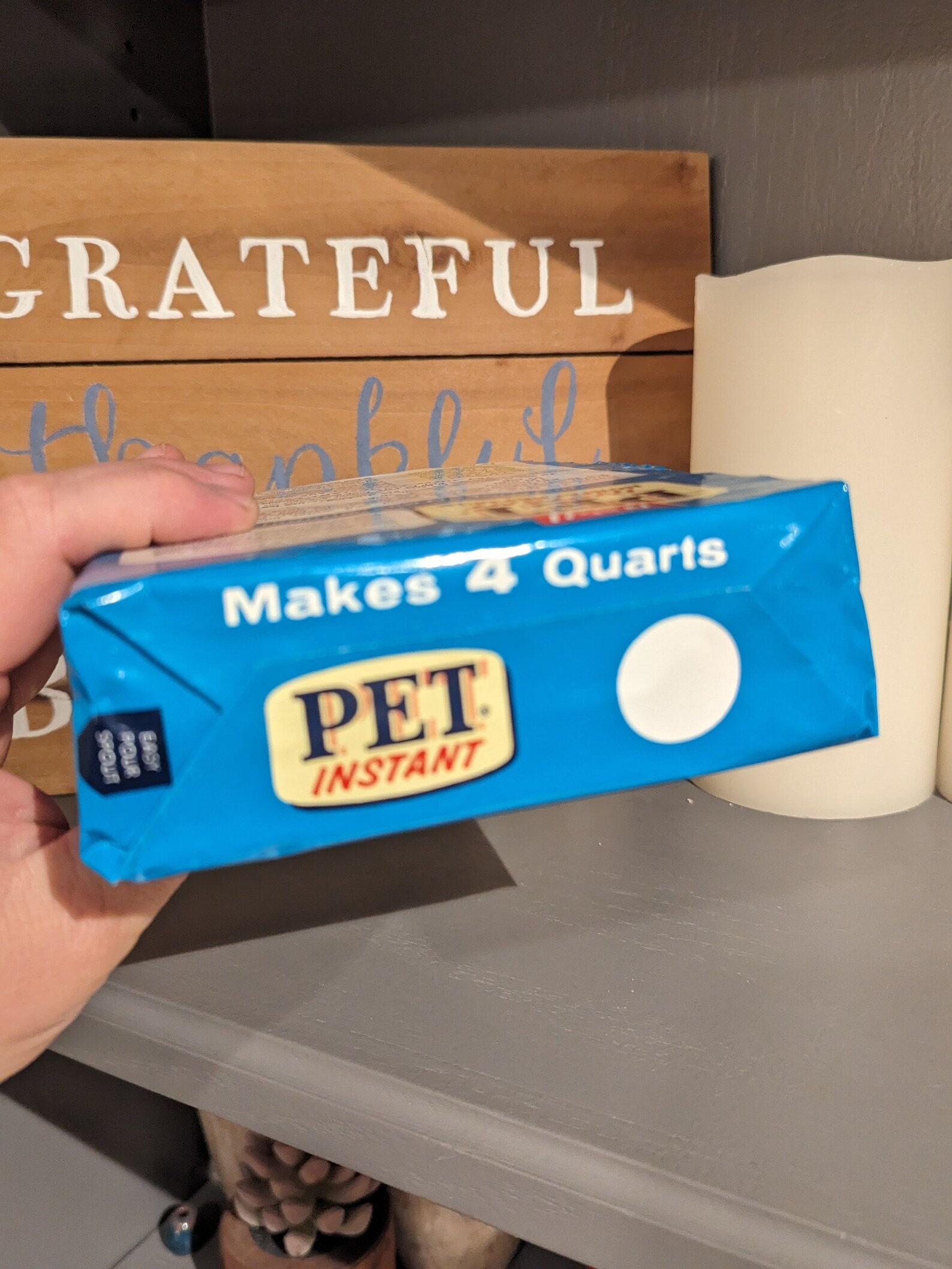 1960's Pet Instant Nonfat Dry Milk Box - Original Label - Pet Milk, St ...