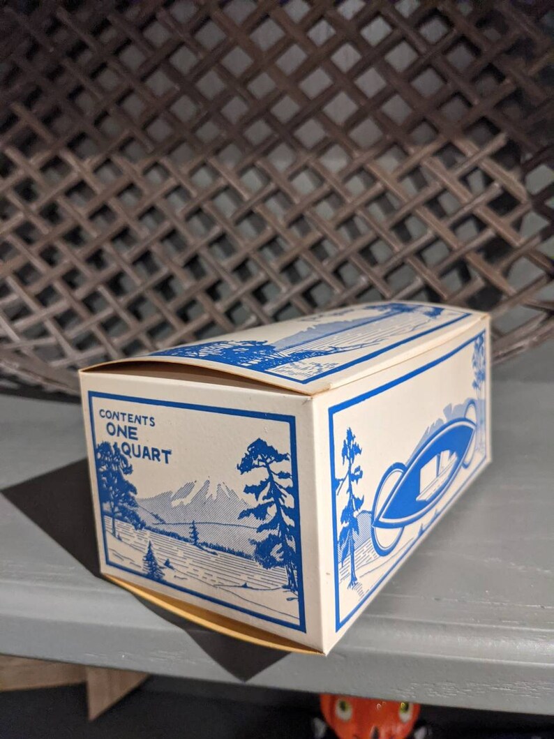 1930's Blue Snow Capped Mountains Ice Cream Box Vintage - Etsy