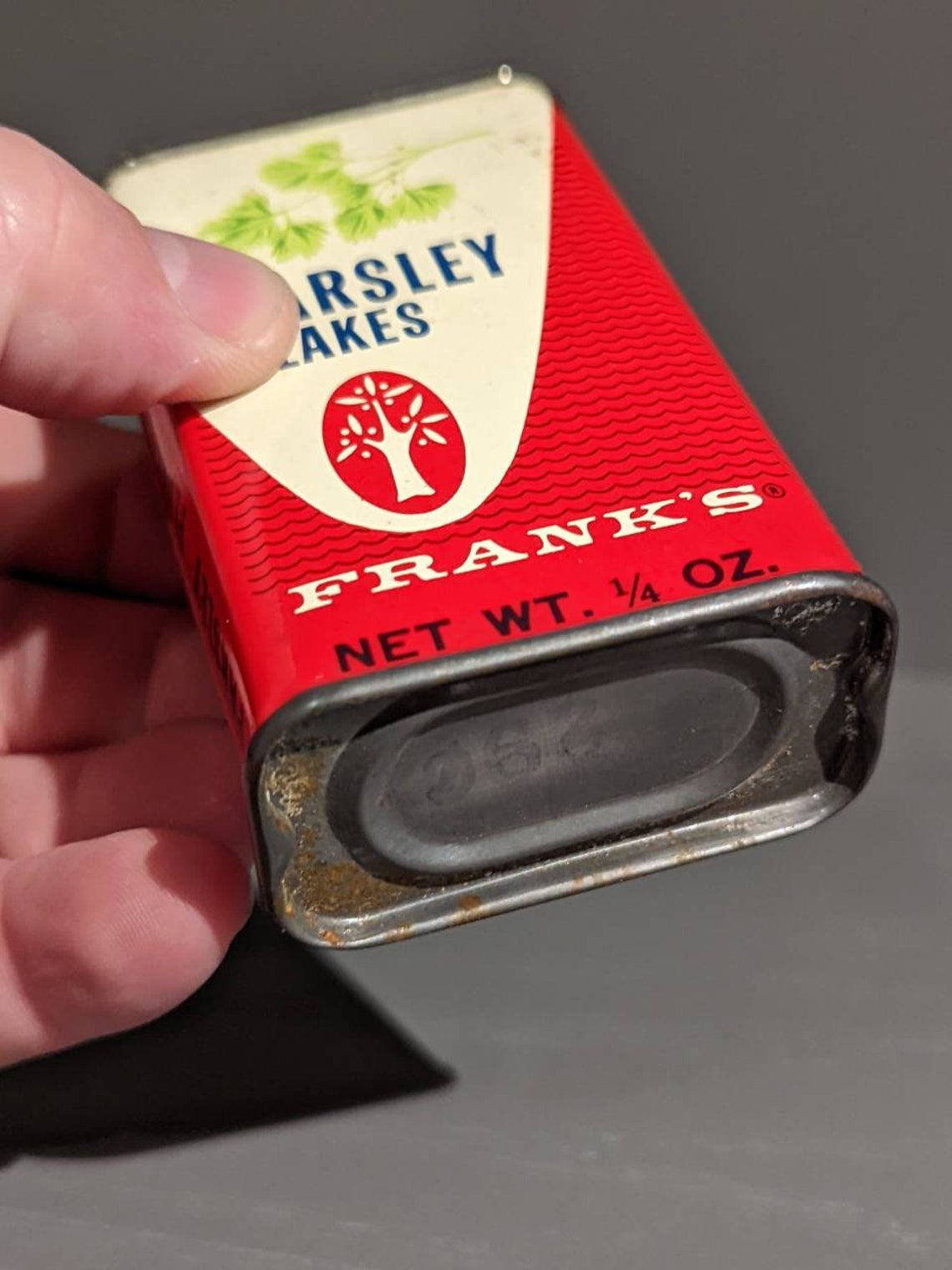 1960s Old & Original Franks Parsley Flakes Spice Seasoning Metal Spice ...