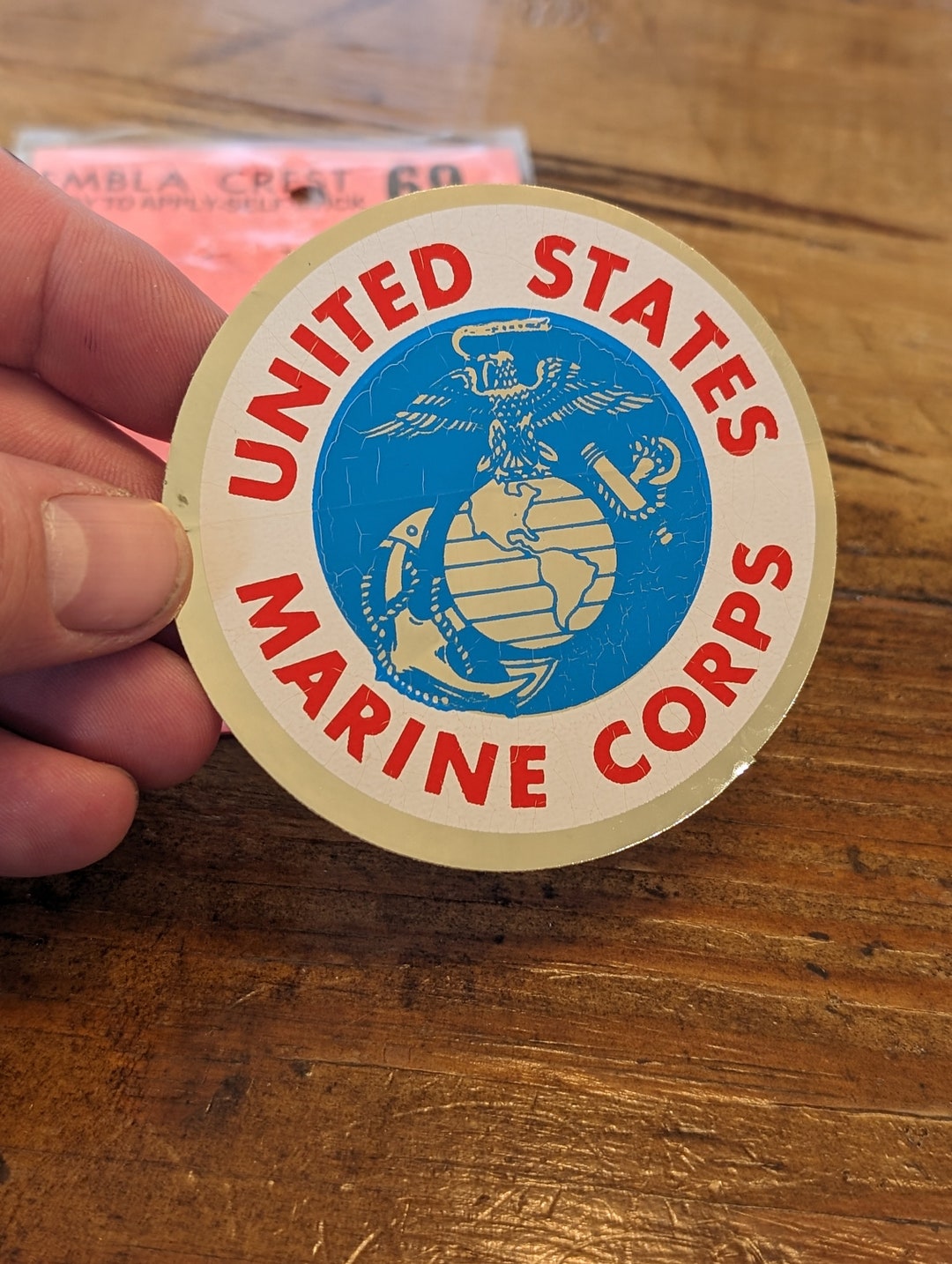 NOS 1960s 70s United States Marine Corps Marines Decal - Old & Original ...