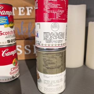 1980s Campbell's Soup Can Label on Can - Original Vintage - Campbell's ...