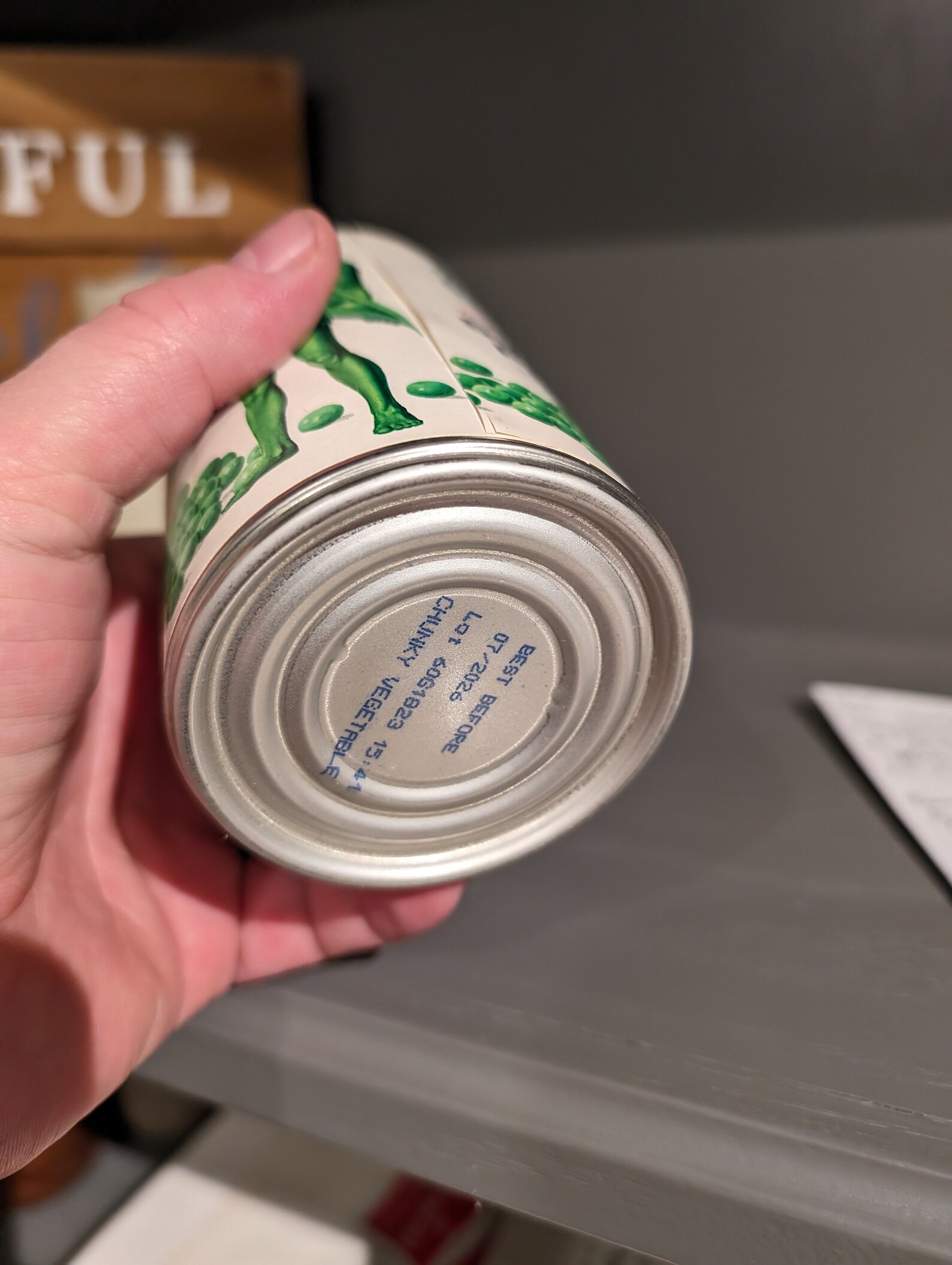 1960's Jolly Green Giant Peas Can Label on Can Original Vintage - Food ...