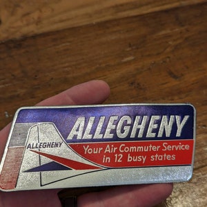 1950's Allegheny Commuter Service American Airlines Gummed Label ...