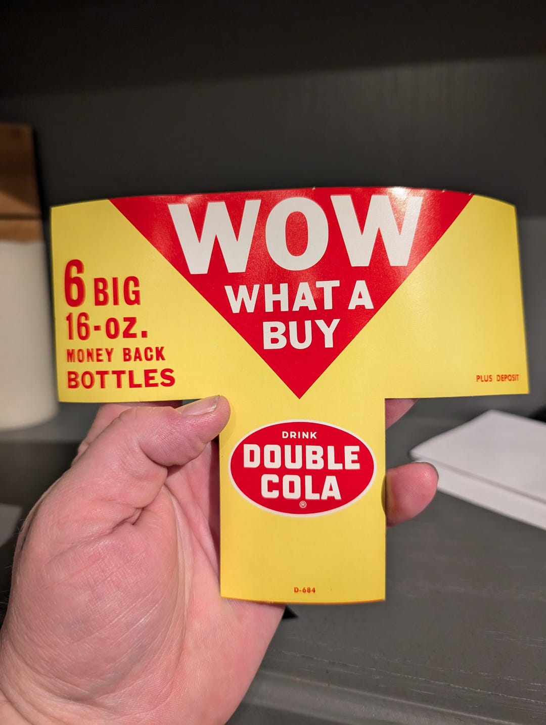 Original 1960's Double Cola Soda Carton Insert - What a Buy! - Etsy