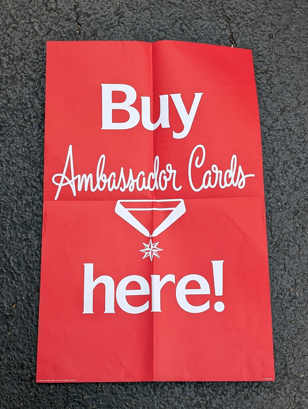 1980s Buy Here Ambassador Greeting Cards Valentine's Day Cards Display ...