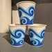 LOT OF 3: 1970's Blue Wave Design Sweetheart Dixie Cup Waxed Paper Cup ...