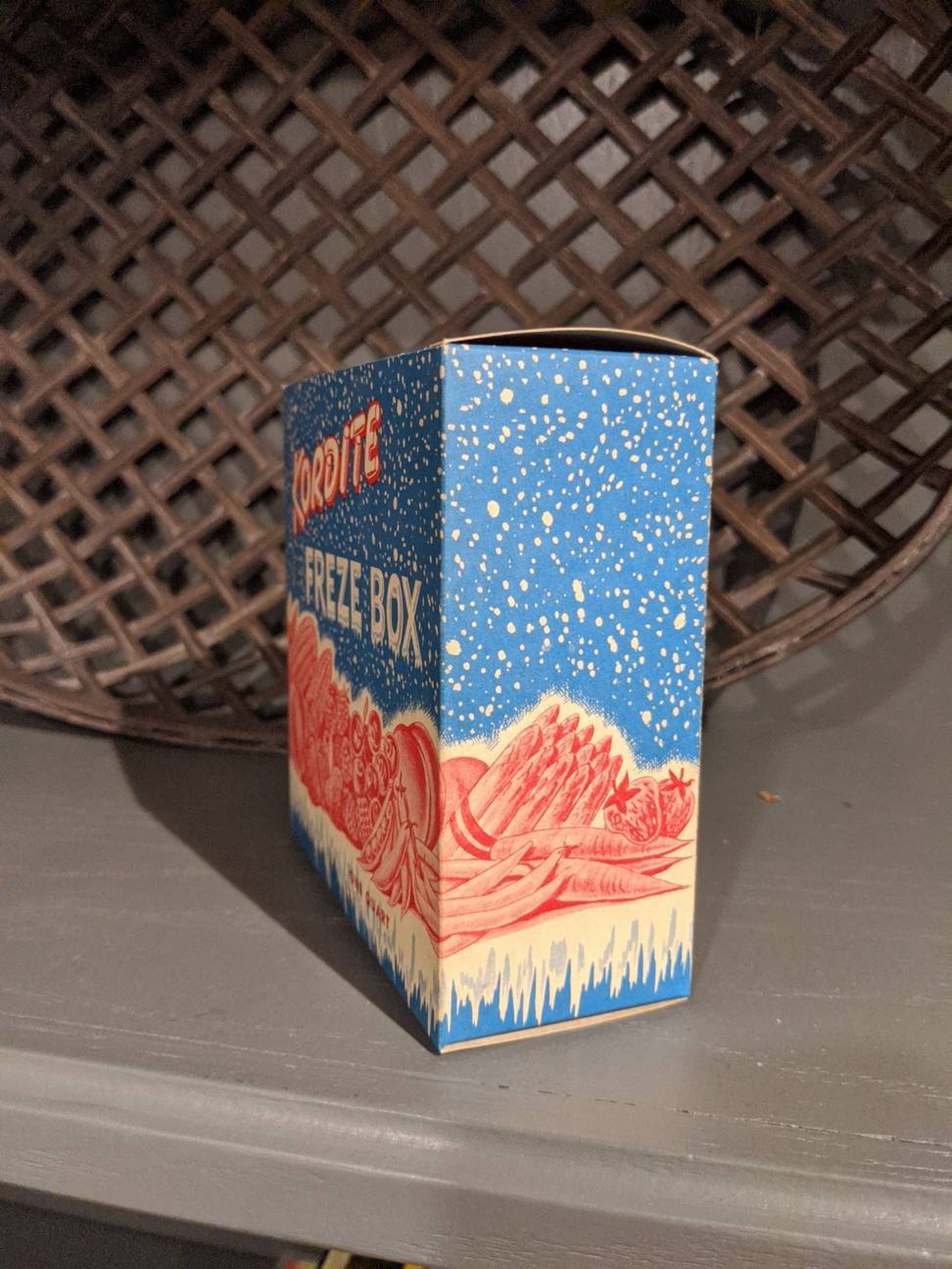 1950's Kordite Freeze Box Frozen Food Canning Vegetables Old & Original ...