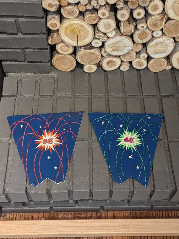 1960's 4th of July Fireworks Sale OK Tires Spring Die Cut - Etsy