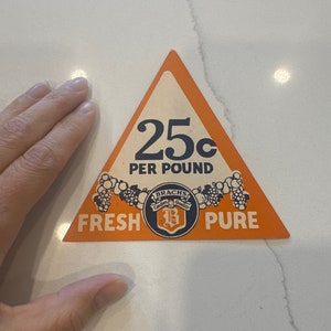 1930s-1940s Brach's Candy Candies Price Signs Price Tags Original ...