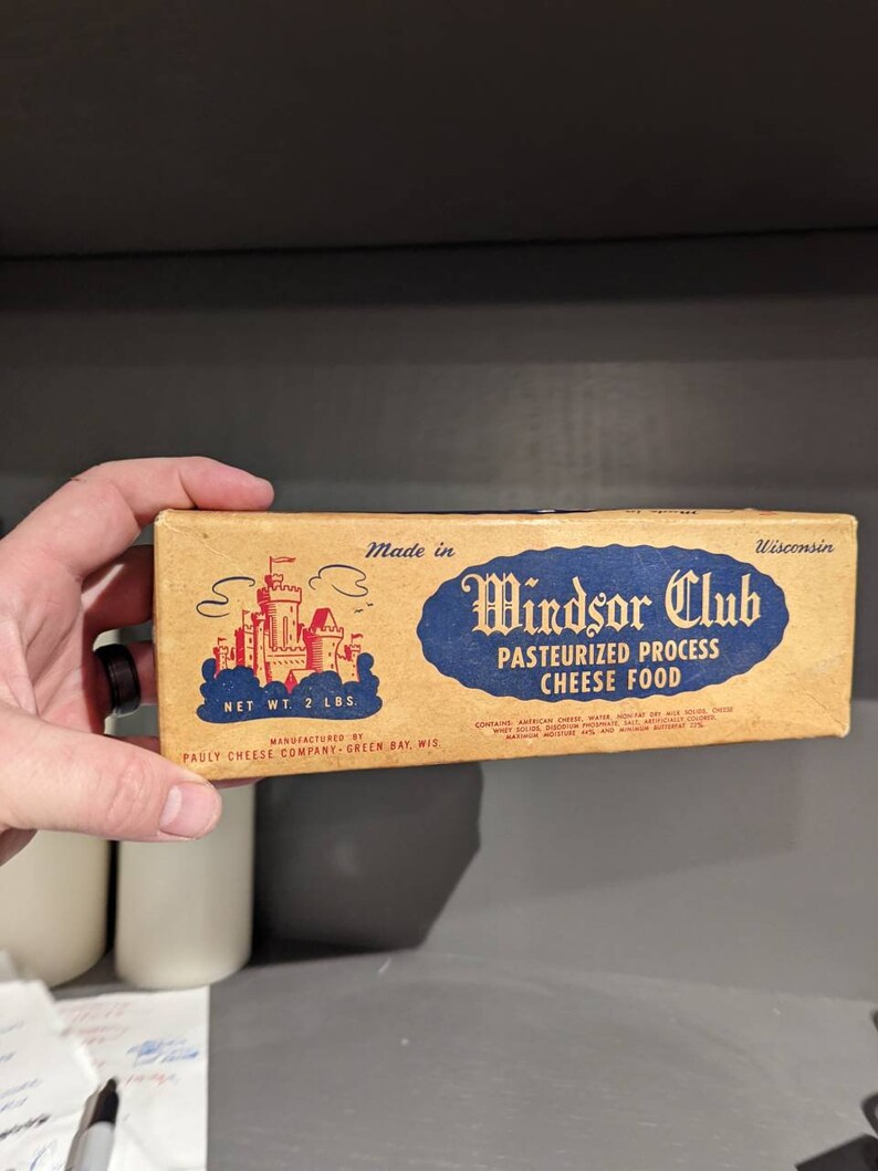 Original 1940's Windsor Club Cheese Box Pauly Cheese - Etsy