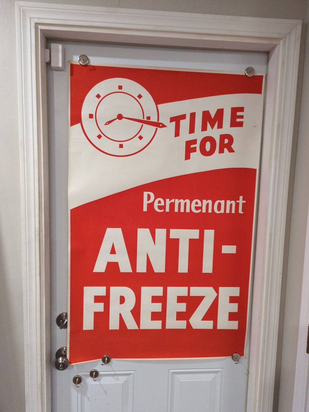 Large Original 1950's 60's Time for Permanent Anti-freeze Gallon Can ...