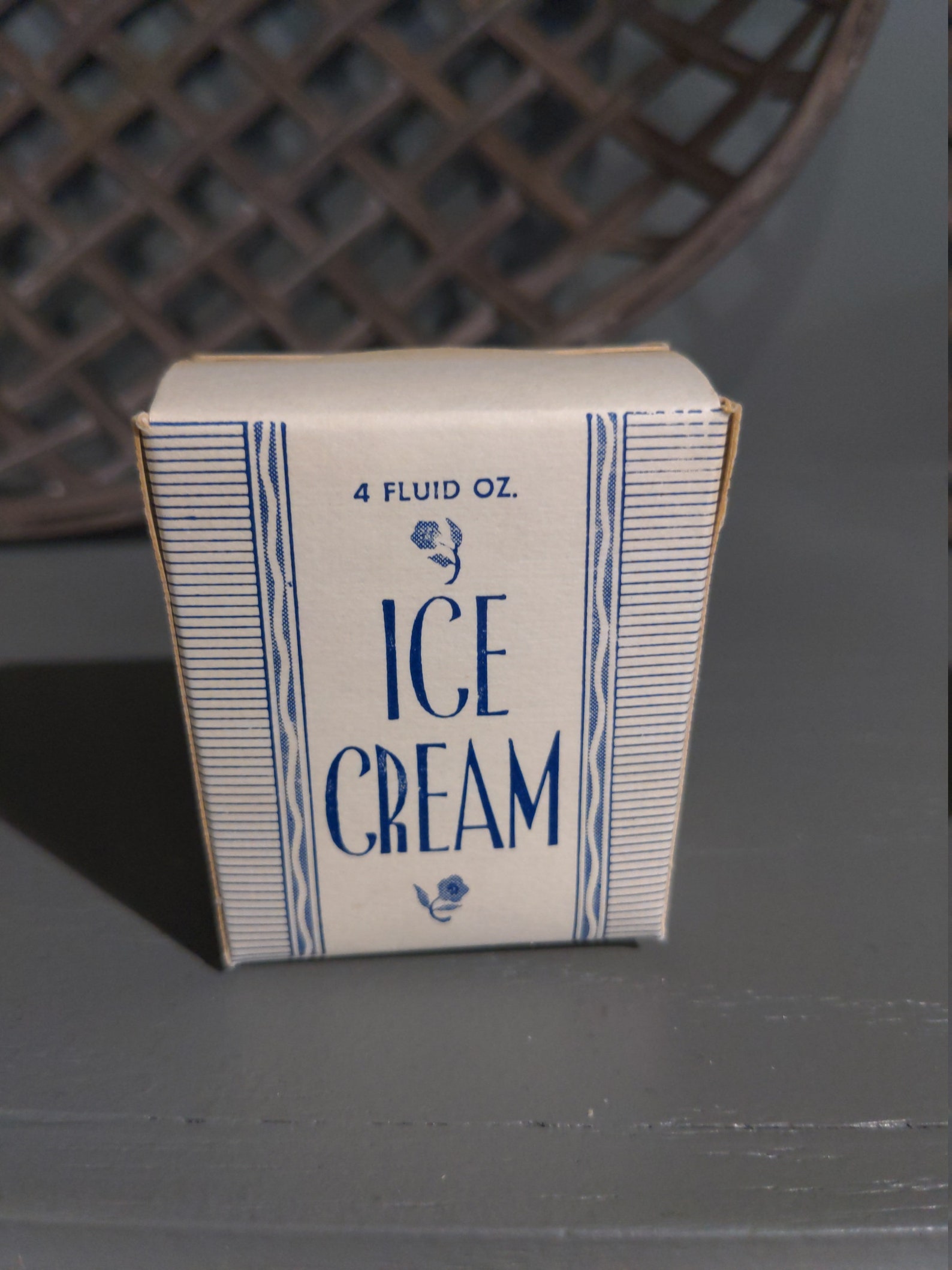 NOS 1930's Generic Ice Cream Container Box 4 oz small... | Etsy