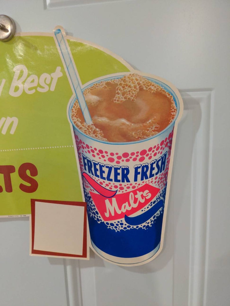 Large 1960 Original Vintage freezer Fresh Ice - Etsy