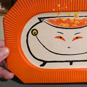 Old 1960s Bubbling Cauldron Halloween Paper Plate Old Original ...