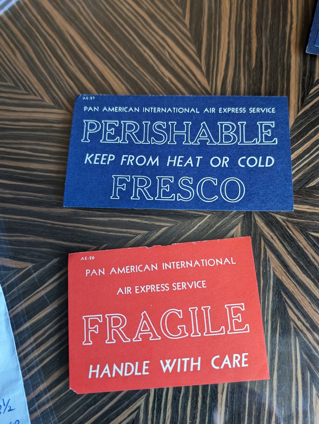 1950's PAA Pan American Airways System Label - Old & Original - Vintage ...