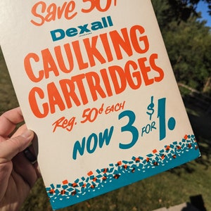 Original 1960s Sherwin Williams Paints - Dexall Caulk Gun Cartridges ...