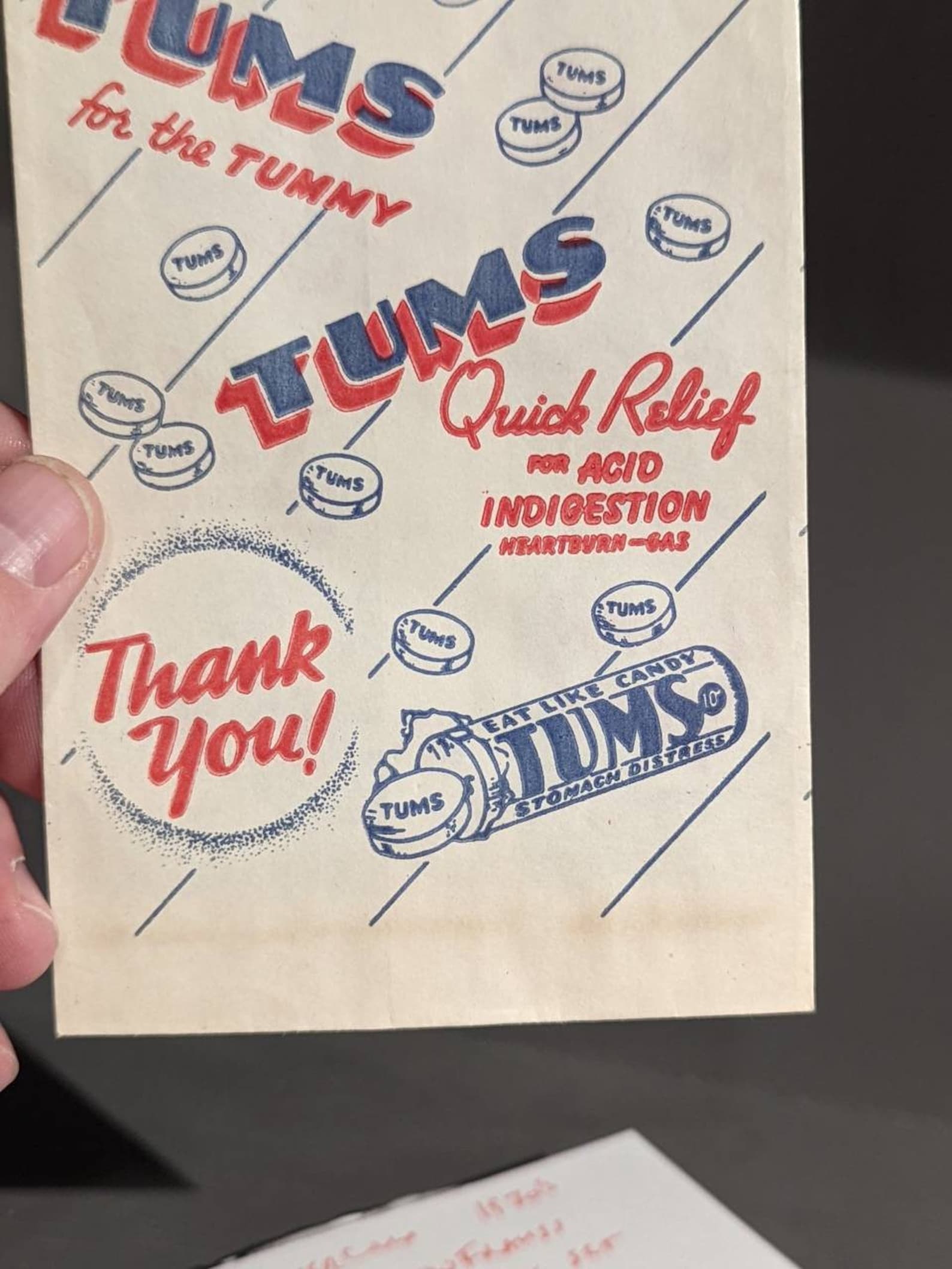 NOS 1950's TUMS for the Tummy Vintage Pharmacy Paper Bags - Etsy